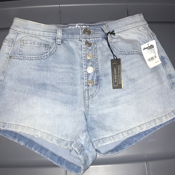 refuge | Shorts | New Wtags Hi Rise Cheeky Denim Shorts Sz 6 | Poshmark